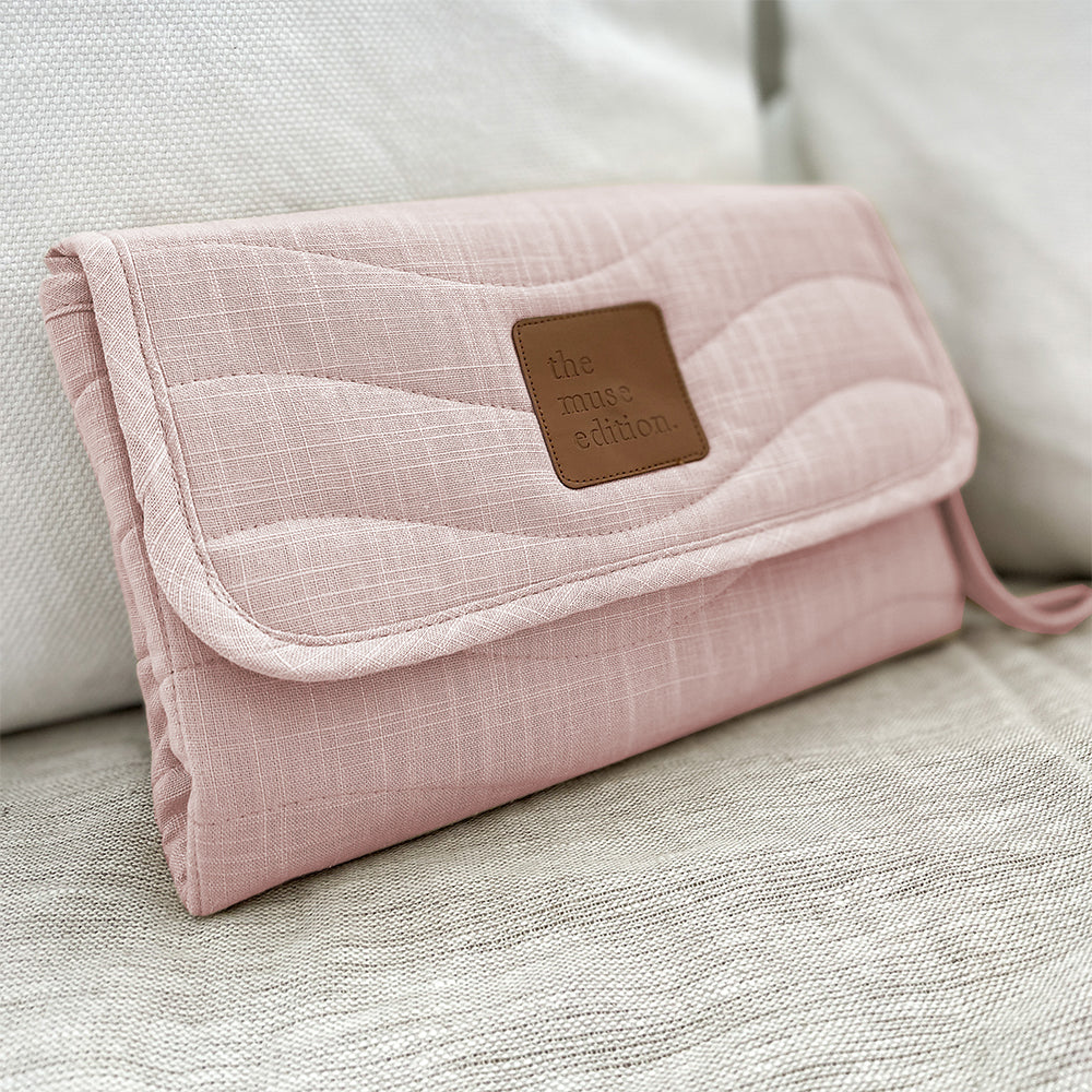Blush Linen Change Mat